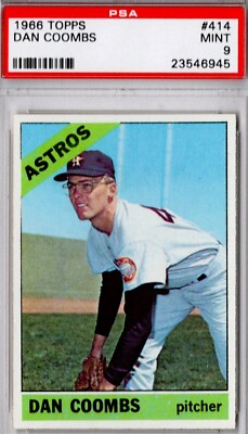 Dan Coombs, PSA 9, Topps 1966, Houston Astros | eBay