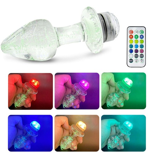 Wireless Glow Anal Beads Butt Plug Ass Stopper with LED Light Tail Adult Sex Toy | eBay