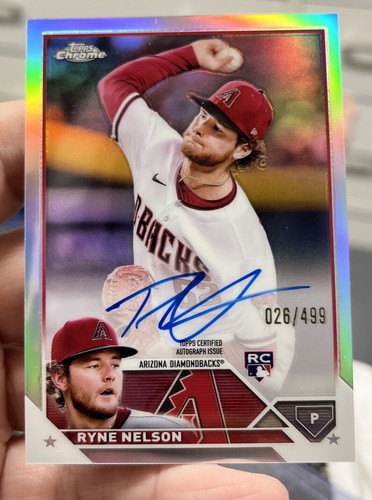 2023 Topps Chrome Rookie Autographs Refractors #RA-RN Ryne Nelson 026/ ...