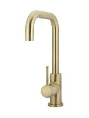 Meir Round Square Neck Kitchen Mixer Tap Faucet Tiger Bronze MK02-BB ...