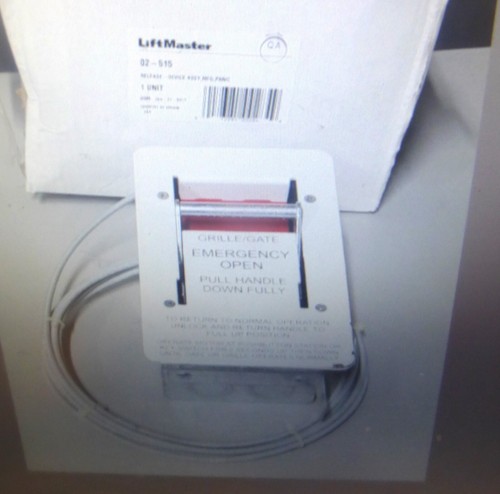 LiftMaster PANIC Emergency Release Device w/ FLUSH ARM 02-515 Panic ...