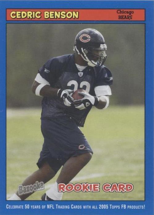 2005 Topps Bazooka - Cedric Benson #167 Blue (RC) for sale online | eBay