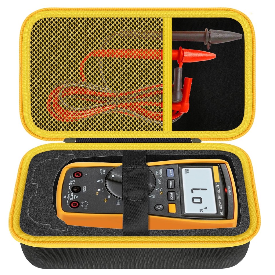 Fluke Digital Multimeter Case: 117/15B+/17B+ & More, Storage Bag Box ...