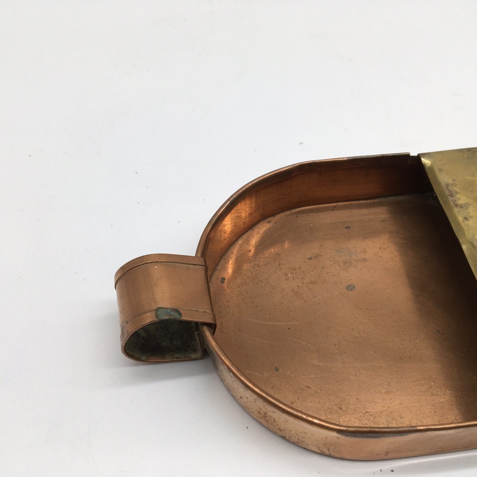 Vtg Organ Grinder's Beggar Coin Shaker Collection Cup Brass Copper W ...