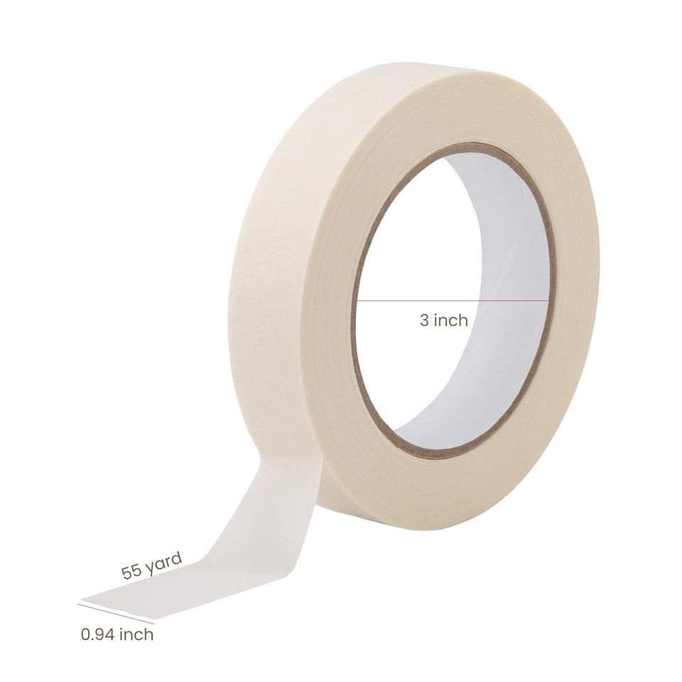 10 Rolls 1 Inch Masking Tape 55 Yards Per Roll for DIY Painting ...