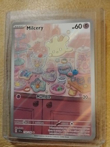 Pokémon TCG Milcery 152/142 Illustration Rare, Stellar Crown, NM/M ...