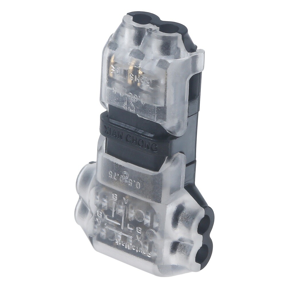 20Pcs Low Voltage Wire Connectors 2 Pin 2 Way T Wire Connector Terminal ...
