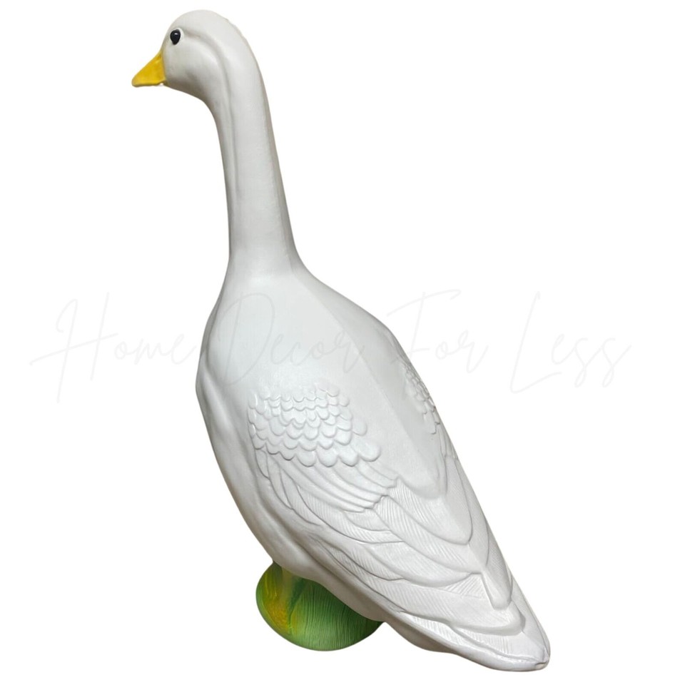 Large White 23"H Dress Up Goose Garden Statue Blow Mold Outdoor Yard ...