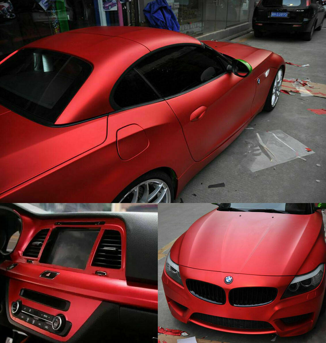 Red Chrome Vinyl Car Wrap