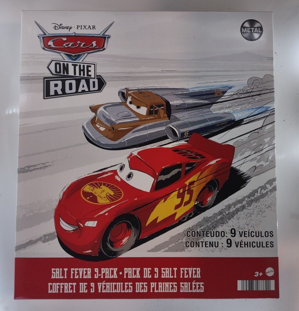 Disney Pixar Cars On The Road Salt Fever 9 Pack Metal Cars Brand New ...