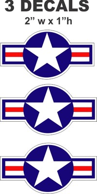 3 United States Airforce Air Force Star Vinyl Decals | eBay