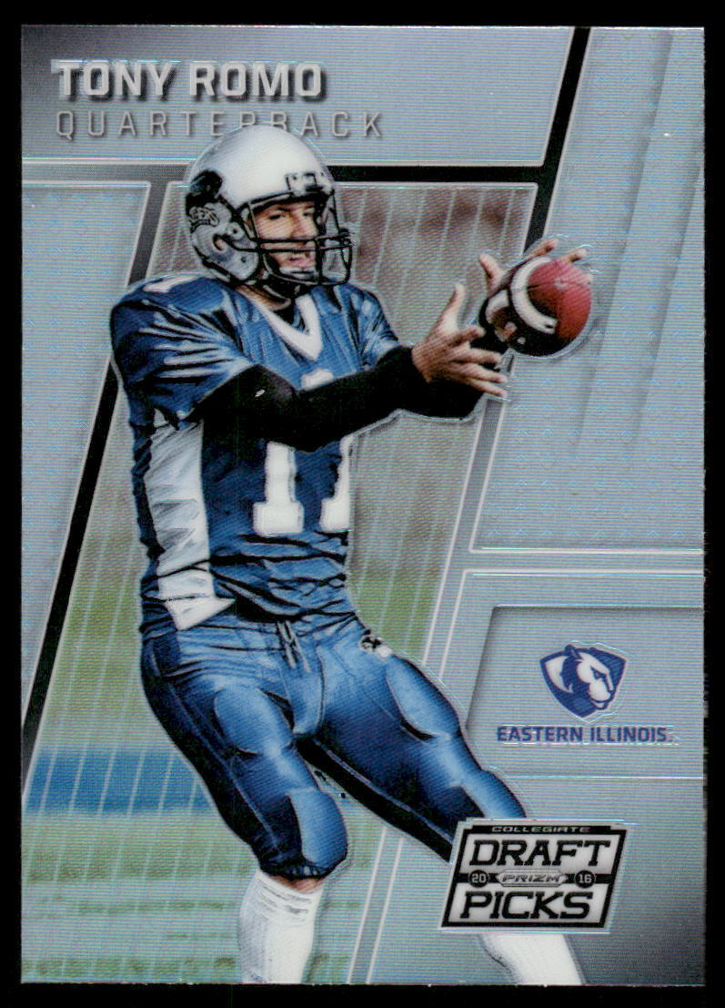 2016 Prizm Draft Picks Tony Romo 96 Silver Eastern Illinois Panthers | eBay
