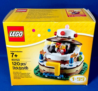 BIRTHDAY CAKE DECORATION SET Lego 40153 JESTER MiniFigure AGE NUMBERS 1 ...