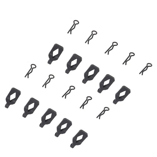 (Black)RC Body Clips Pins 10Pcs Anti Crack Sturdy Lightweight Durable ...