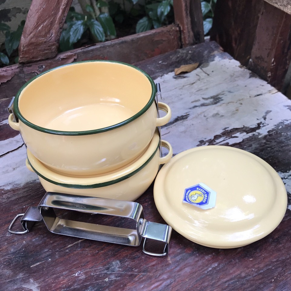 Thai Traditional Enamelware Tiffin Lunch Box Food Container Pinto Bento ...