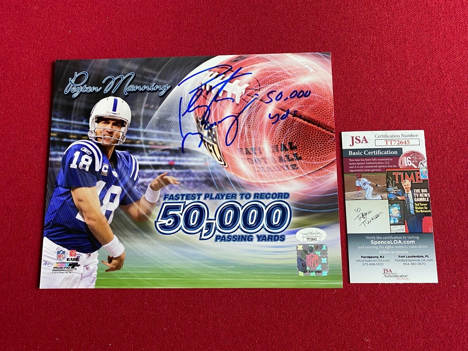 Peyton Manning | Autographed Football Memorabilia & NFL Merchandise