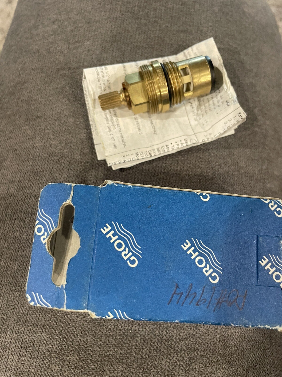 Grohe 45882000 RIGHT STOP Ceramic Cartridge, 1/2" Carbodur, 1/4 Turn 90 ...