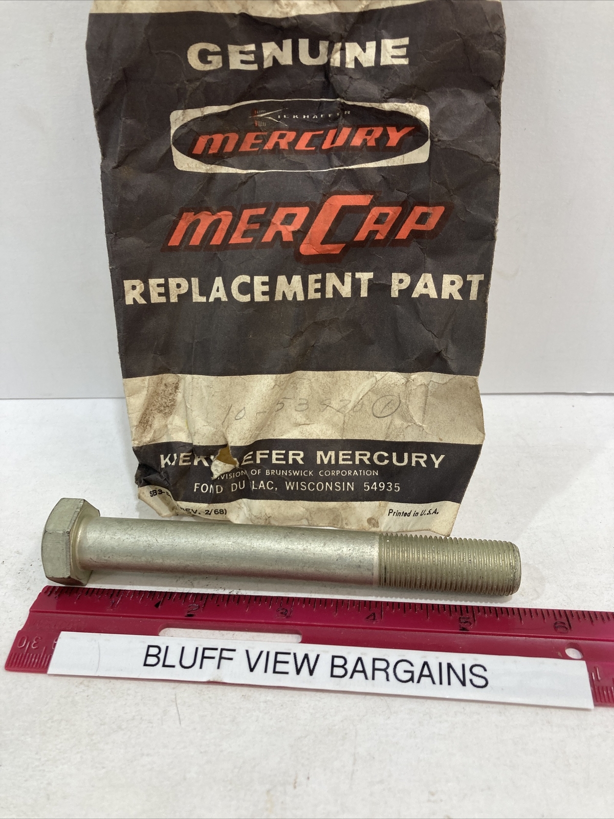 MerCap 10-53970 Bolt 5”x 5/8” Fine Thread ( No Longer Made) NOS | eBay