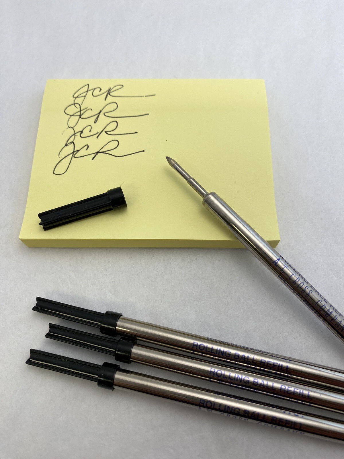 4 CROSS Vintage Rolling Writer Refills write Black ink 2 Ball Point Pen ...