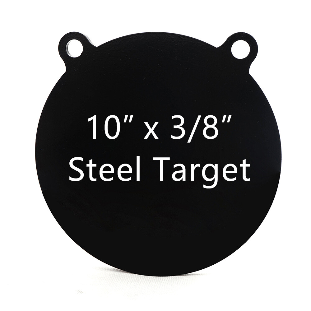 AR500 Steel Target Gong 3 8 X 6 16 Painted Black Shooting Practice