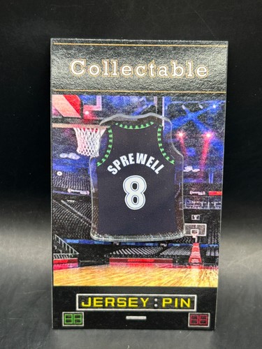 Minnesota Timberwolves Latrell Sprewell jersey lapel pin-Classic ...