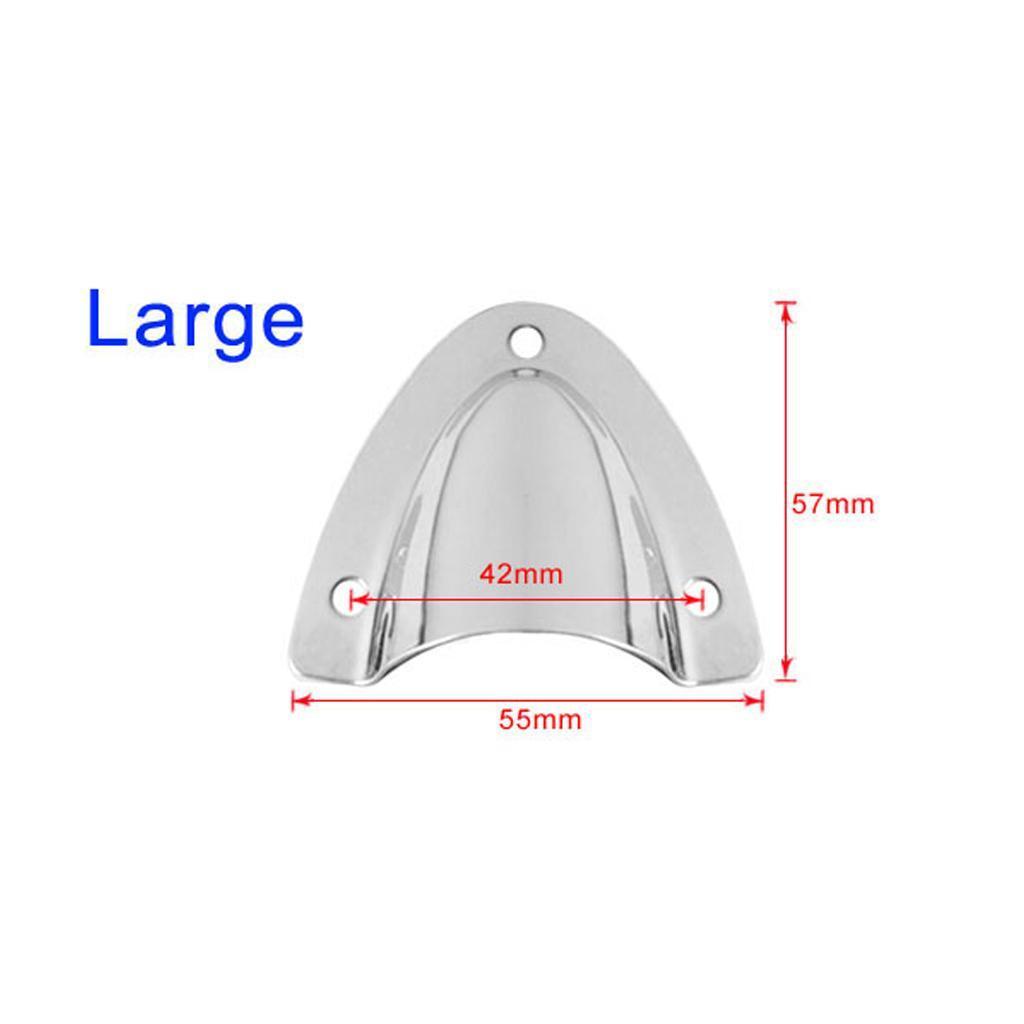 2X 2 Sets Grade Stainless Steel Midget Clam Shell Wire Cable Vent Cover ...