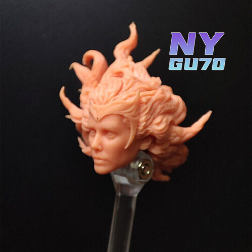 Unpainted 1/12 Scarlet Witch Wanda Head Sculpt Fit 6''ML Action Figure ...