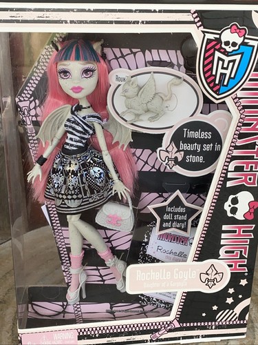 NEW In Box 2011 Mattel Monster High Rochelle Goyle & Pet First Wave ...