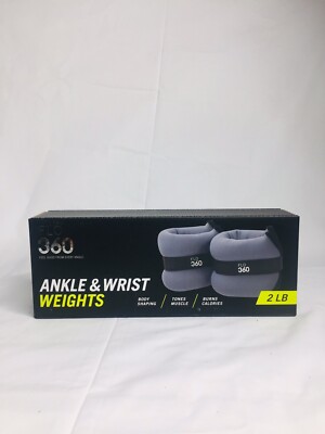 Flo 360 Ankle & Wrist Weights 2Lb Set (1Lb each) for Home Workout | eBay
