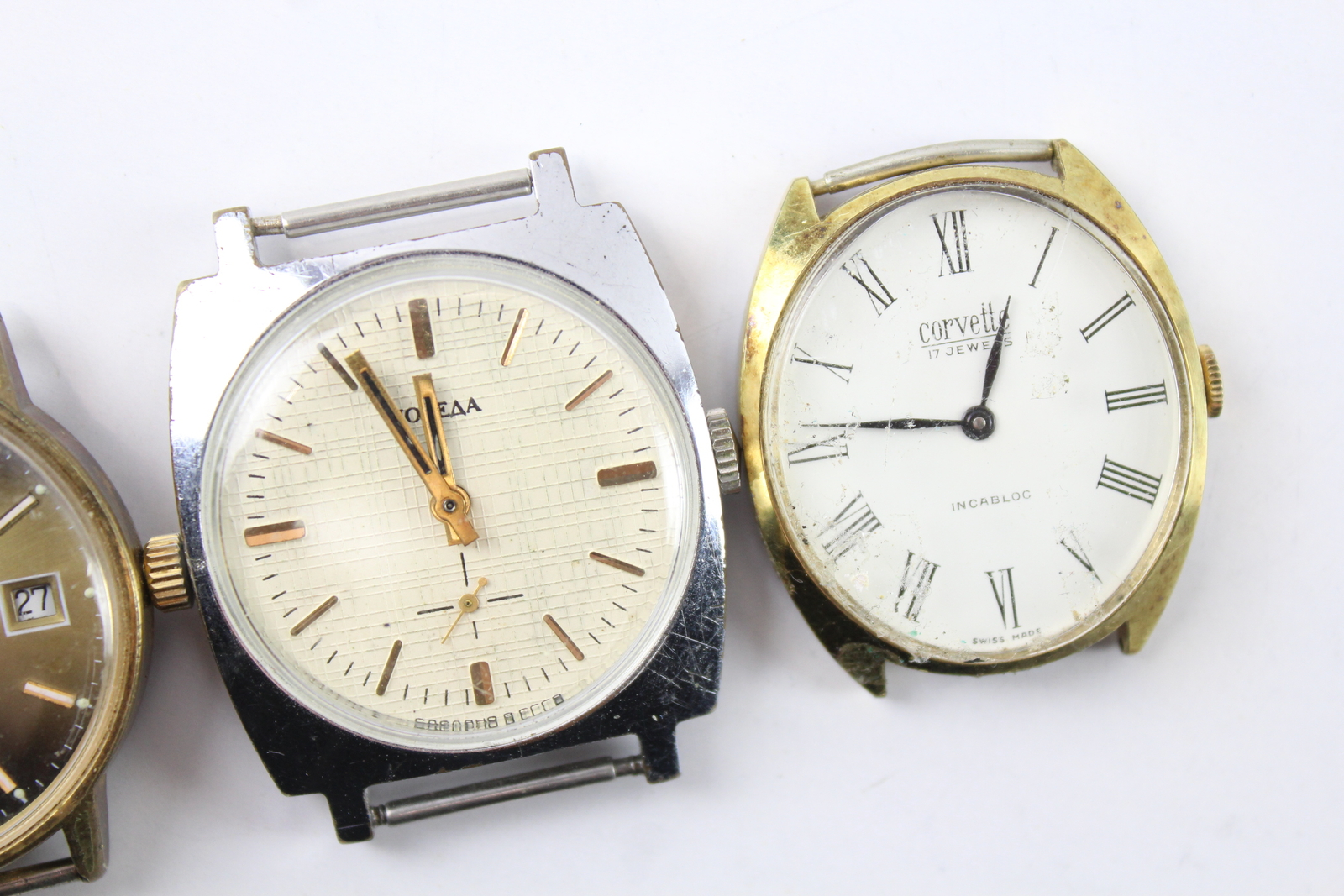 Mens Vintage Wristwatch heads Hand Wind Working Gradus x 4 | eBay