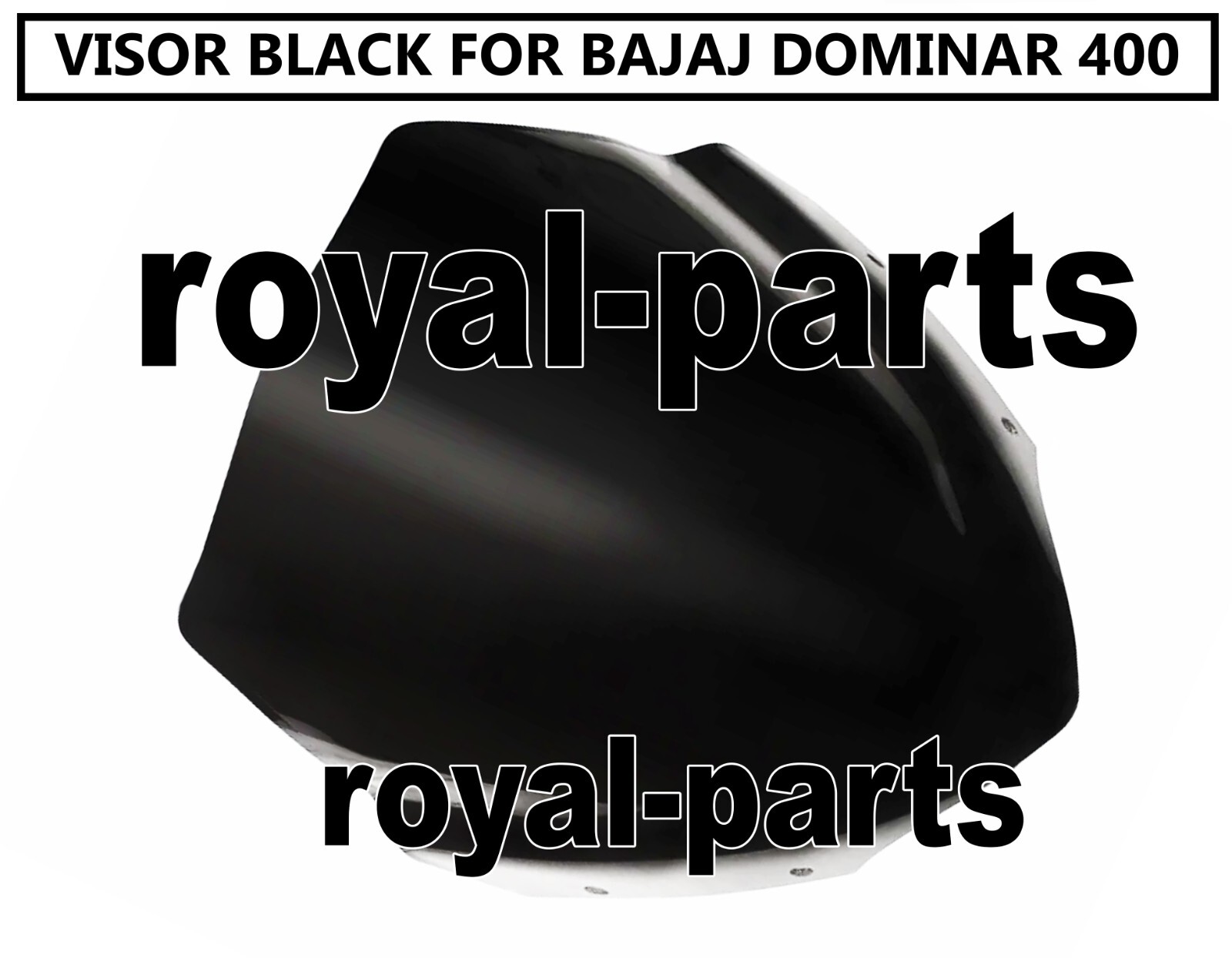 "VISOR BLACK" FIT FOR BAJAJ DOMINAR 400 | eBay