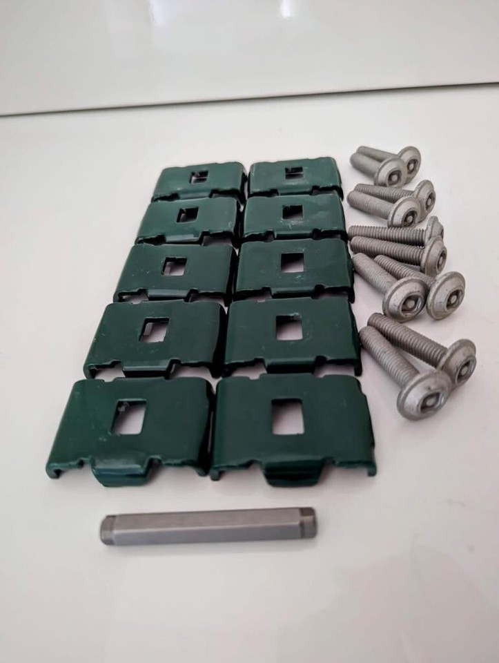 Steel Mesh Fencing Clips Bolts & Fixing Key Optional Addon - Black and ...