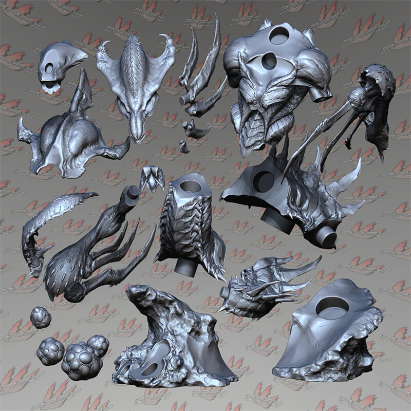 Hydralisk 3D Print Garage Kit Figure Model Kit Unassemble Unpainted GK ...
