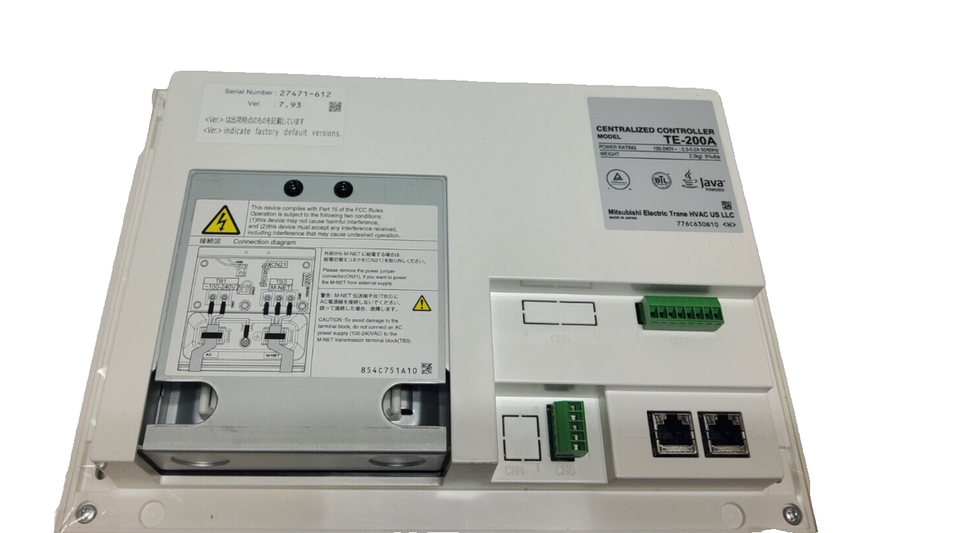MITSUBISHI TE-200A Trane Building Air Conditioning AC Control System ...