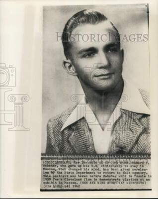1962 Press Photo Robert Webster returns home to United States from ...