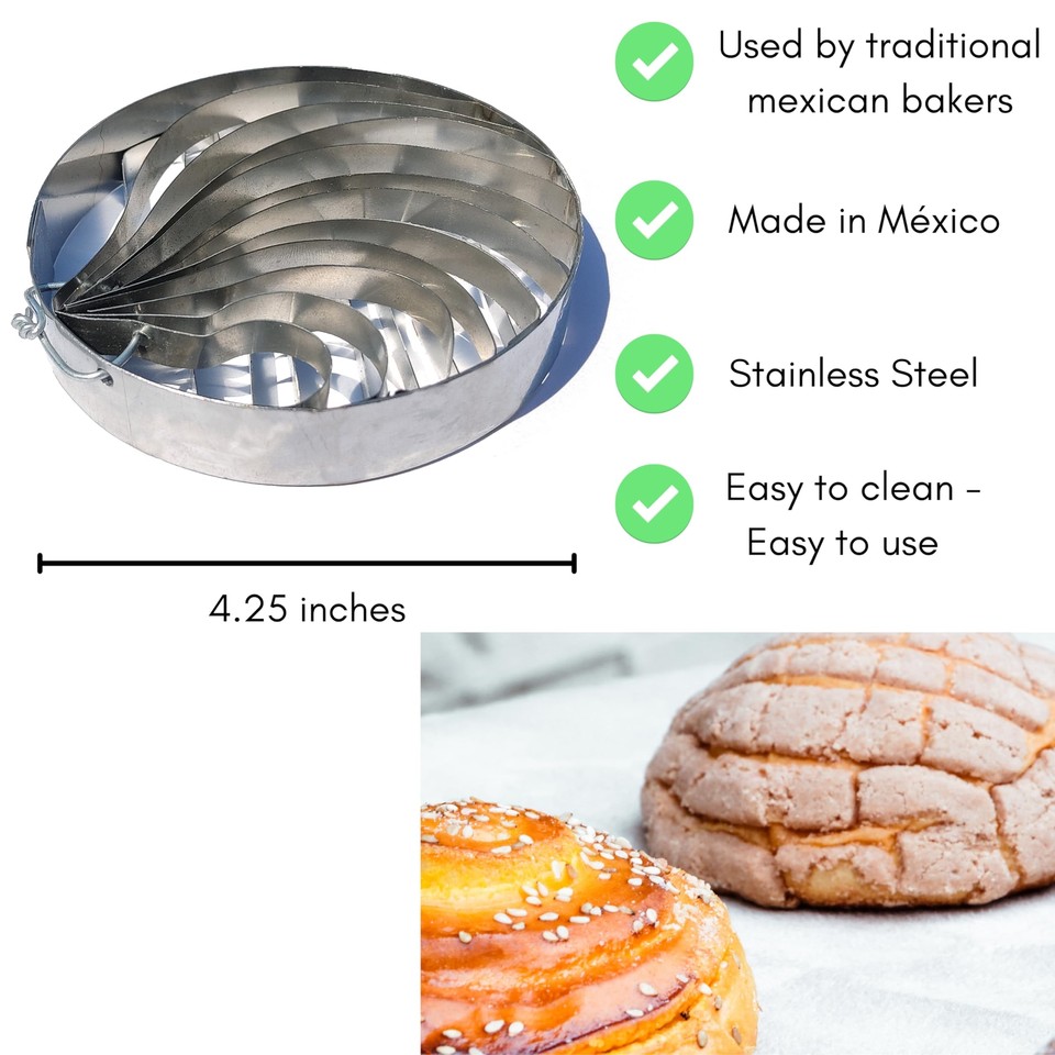 The Original Concha Cutter Mexican Bread Mold Made Of Stainless Steel 4 ...