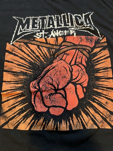 METALLICA 2003 ST. ANGER Tour Shirt Graphic Print Black T Shirt Mens ...