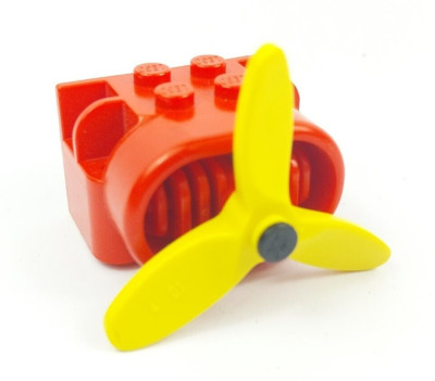 LEGO Red Fabuland Airplane Motor Engine Block Propeller 4616ac01 Set ...