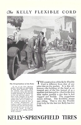 1925 Kelly-Springfield The Kelly Flexible Cord Tire Vintage Print Ad | eBay