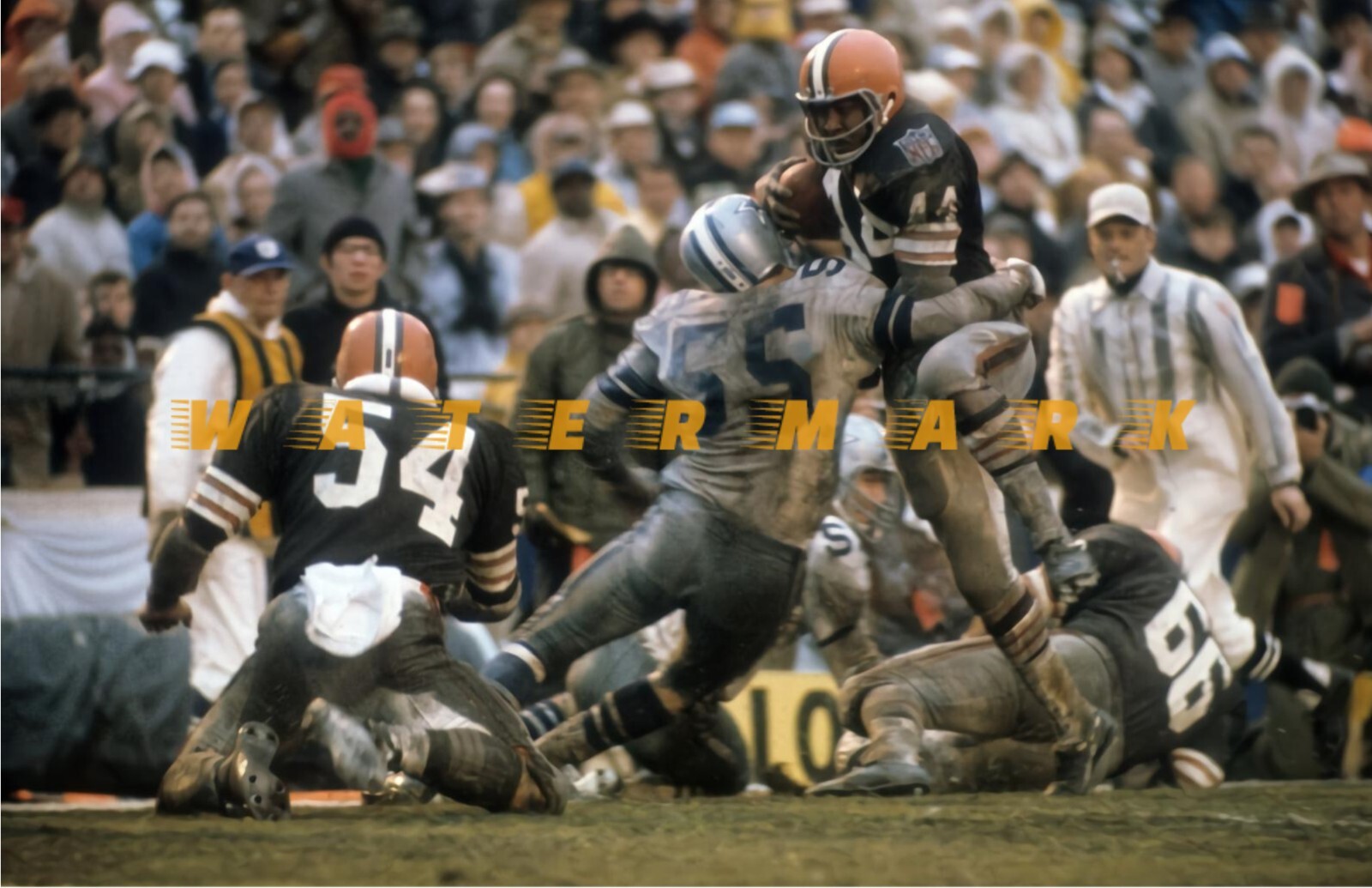 Cleveland Browns at Dallas Cowboys 1969 divisional playoff PRINT (5 ...