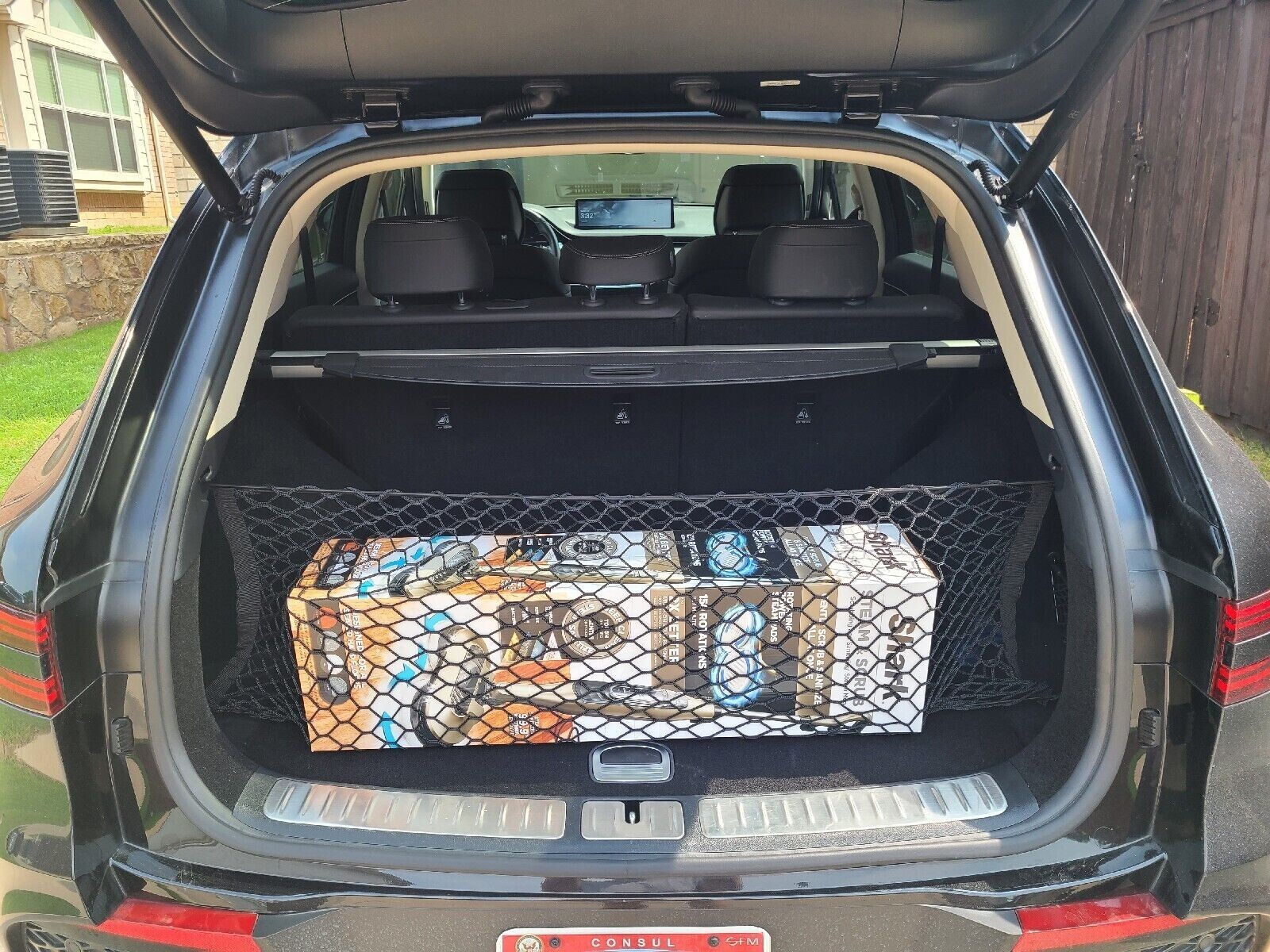 Rear Trunk Envelope Style Web Mesh Cargo Net for GENESIS GV70 (JK1 ...