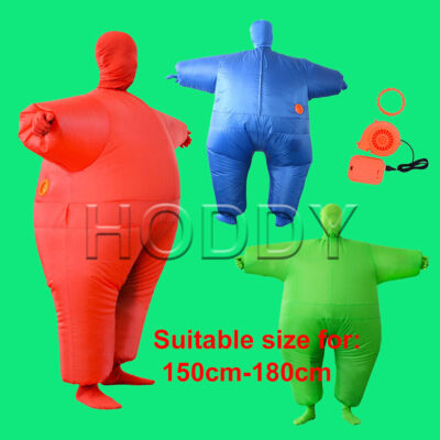 AirSuits Inflatable Fat Chub Suit Fancy Dress Party Costume, Red, Green ...