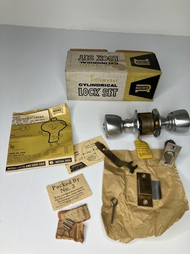 Vintage Russwin Cylindrical Lock Set 420 Flare US26D STILEMAKER Heavy ...