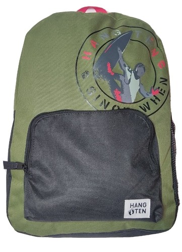 New Hang Ten Freshman Backpack with Front Pocket Compartment and Surfer ...