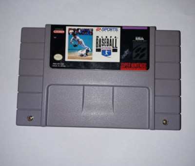 MLBPA Baseball (SNES) Authentic Tested Working GREAT Cart Only ...