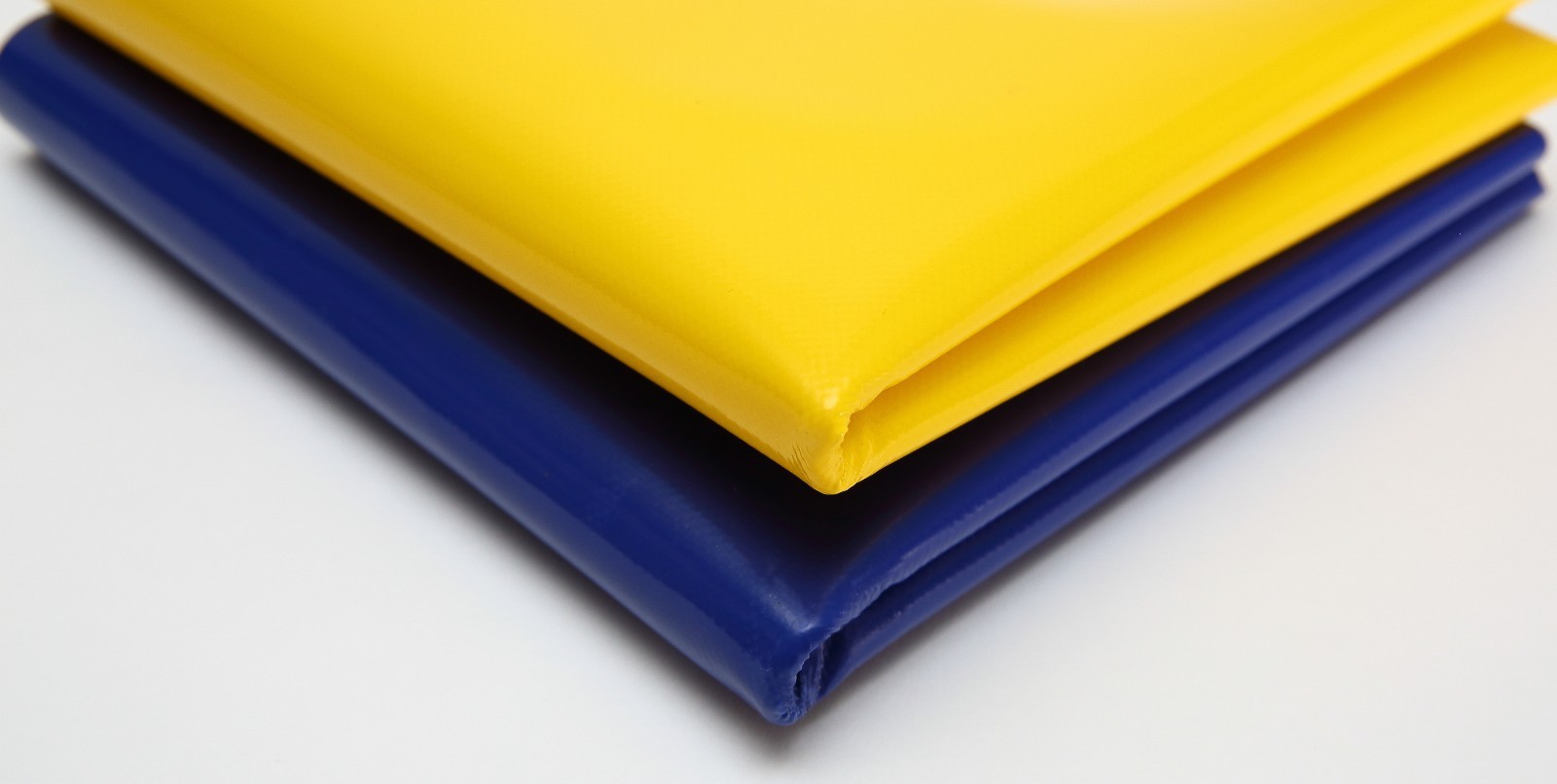 620g LKW PVC Plane GELB BLAU Pferdesport Gassen Bodenarbeit 3,2m breit ...