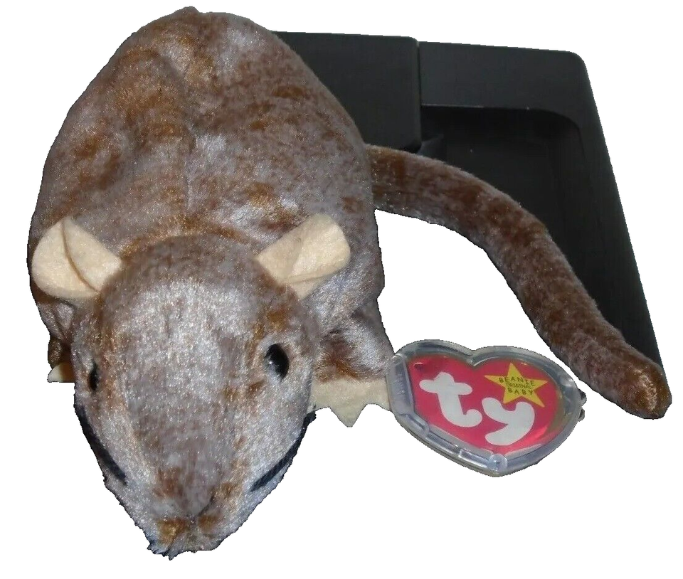 Ty Beanie Baby- TIPTOE the Rat / Mouse 6" NEW MWMTs Plush Stuffed ...