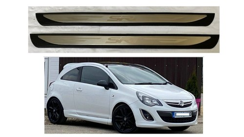 CORSA SRi (3 DOOR) DOOR SILL SCUFF PLATES LOGO ON ABS SUBSTRATE - OP009 ...