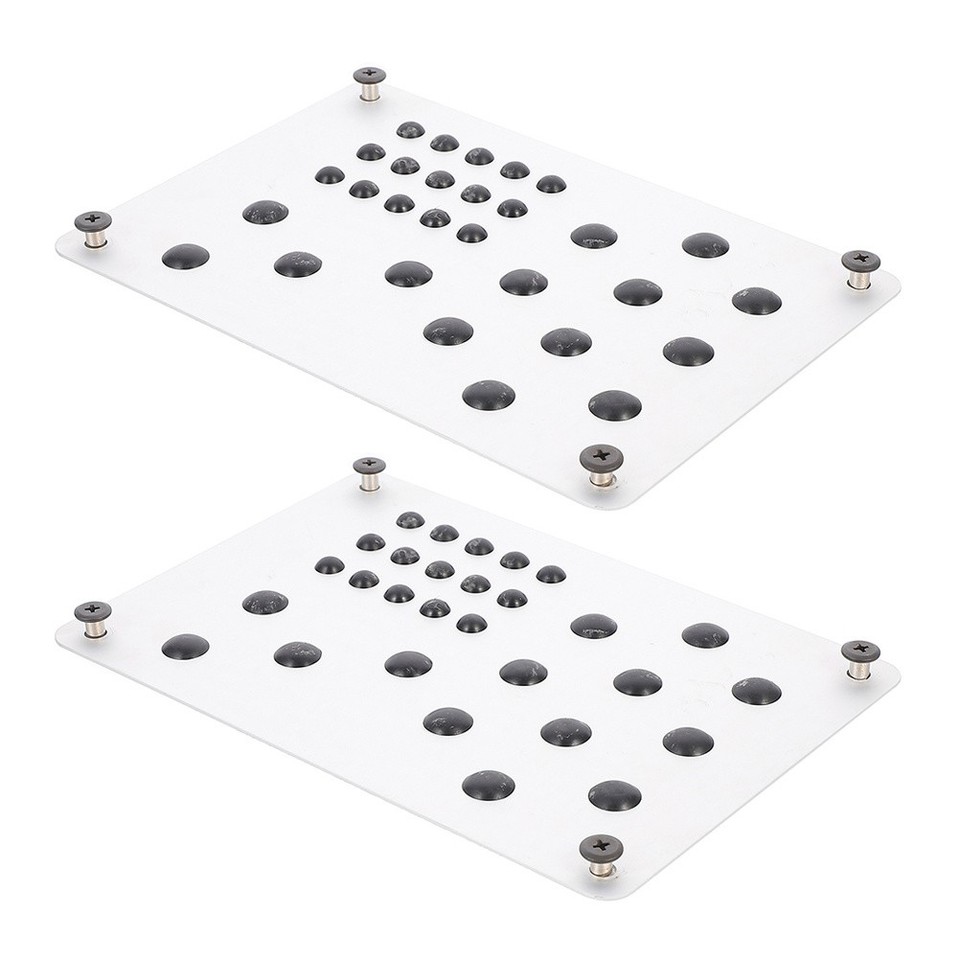 2 Pcs Foot Heel Plate Pedal Pad Pedals Automotive Carpet Mat Protector ...