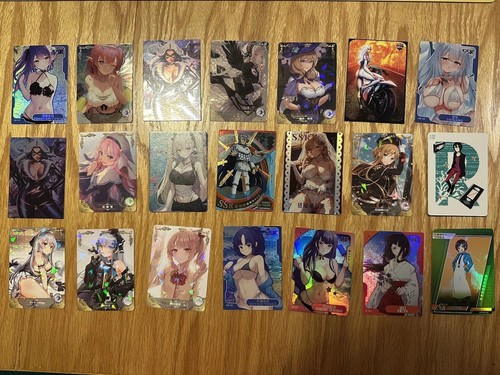 Set Of 21 Waifu Anime Asian Girl Cards | eBay